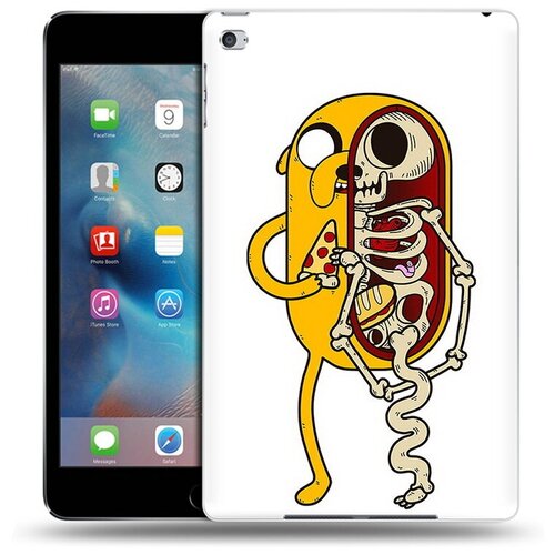 Чехол задняя-панель-накладка-бампер MyPads Джейк скелет для iPad mini 4 7.9 (2015)-A1538/A1550 противоударный
