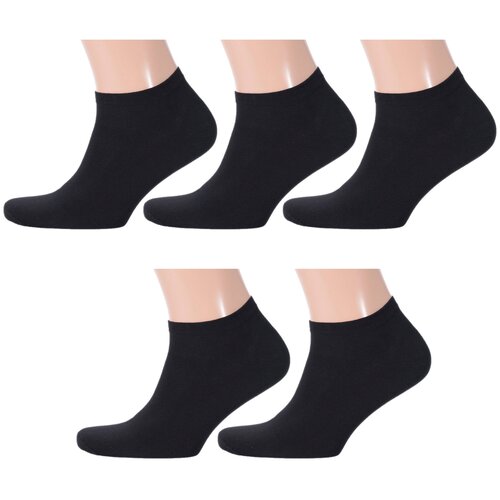 Носки RuSocks, 5 пар, размер 27, черный