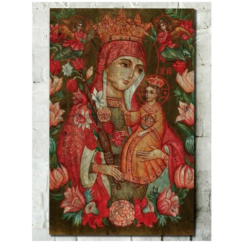 Картина интерьерная на рельефной доске икона (Богородица) - 787