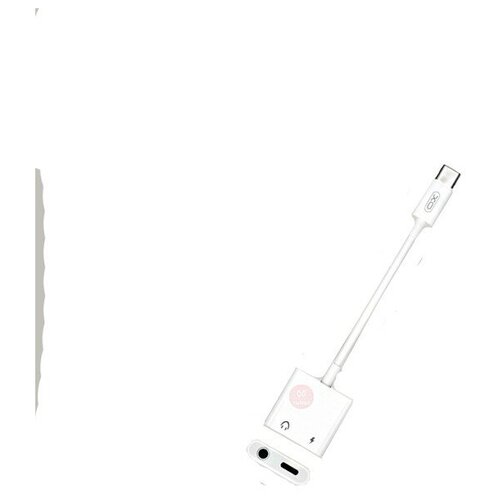 Адаптер переходник с Type-C USB на Jack 3.5 и Type-C USB xomobile NB172D белый