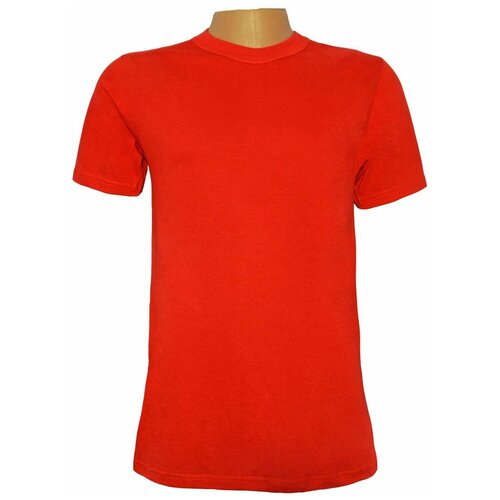 Футболка Uzcotton футболка мужская UZCOTTON однотонная базовая хлопковая, размер 52-54\XXL, красный
