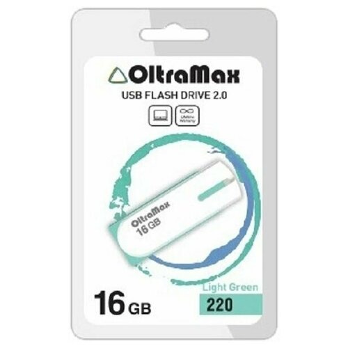 Флешка OltraMax 220 16GB салатовый