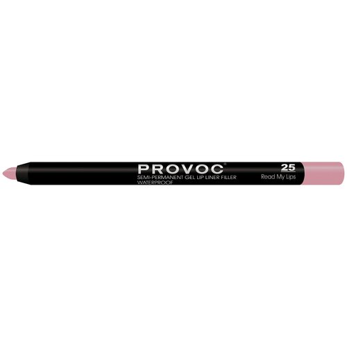 Provoc гелевая подводка в карандаше для губ Semi-Permanent Gel Lip Liner, 25 read my lips