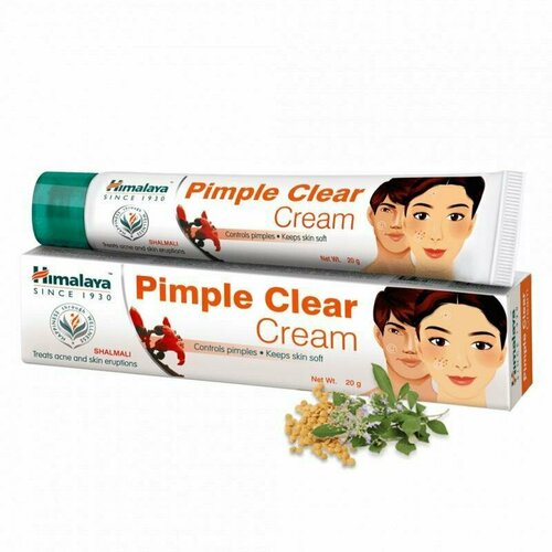 Pimple Clear cream (Пимпл клеа крем) от прыщей и угрей, 20 гр. Himalaya Since 1930