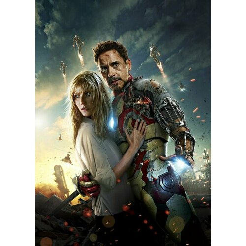 Плакат, постер на холсте The Avengers-Iron Man/Мстители-Железный Человек. Размер 21 на 30 см