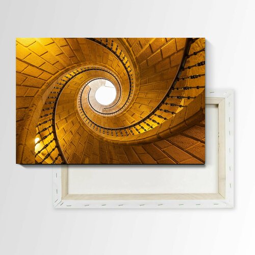 Картина на холсте - "Золотая лестница" размер 50-75 см