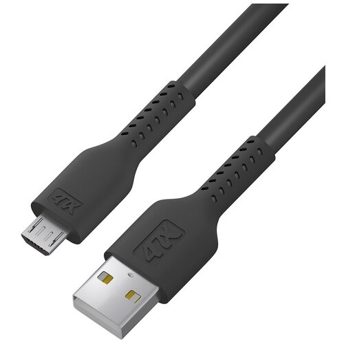 Кабель 0.5m MicroUSB, черный, черный ПВХ (717R90061)