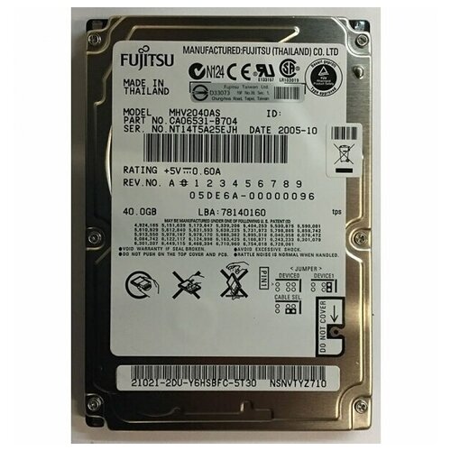 Внутренний жесткий диск Fujitsu CA06531-B704 (CA06531-B704)