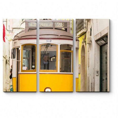 Модульная картина Лиссабонский трамвай 120x86