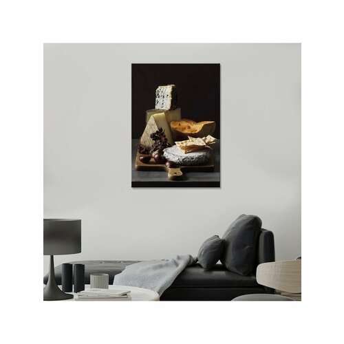 Картина на холсте с подрамником Сырная тарелка3 40х60