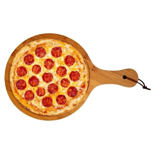 Доска круглая для пиццы, суши и сыра 26х18 см.