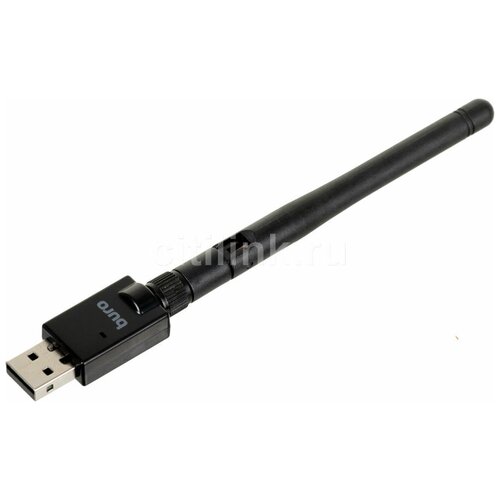 Адаптер USB Buro BU-BT50C BT5.0+EDR class 1 100м черный