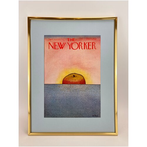 Оригинальная обложка журнала The New Yorker из 1979 года в раме.