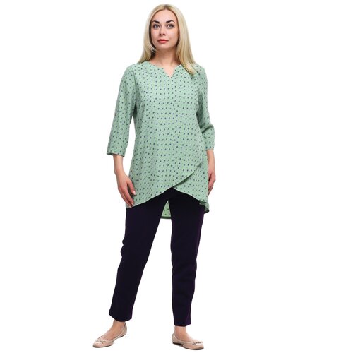 Блуза  Olsi, размер 52, зеленый