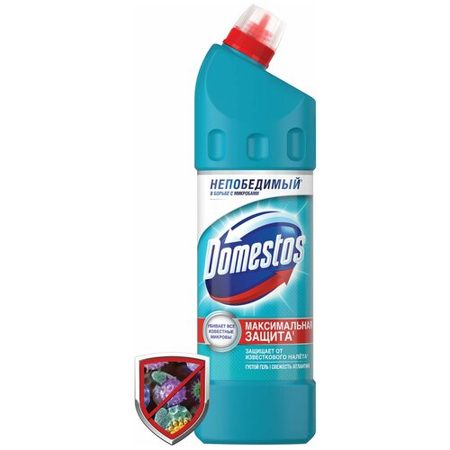 Чистящее средство 1 л, DOMESTOS (Доместос) "Свежесть Атлантики", с отбеливающим эффектом