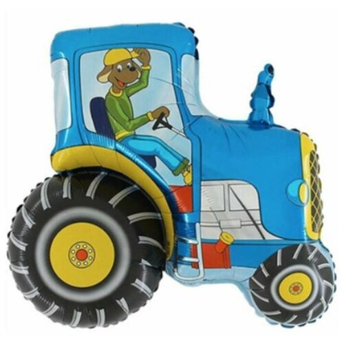 Фольгированный шар 29" «Синий трактор», фигура