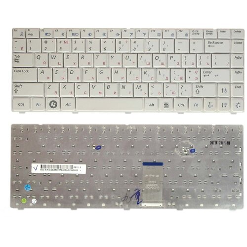 Клавиатура для ноутбука Samsumg NP-R430-JS06UA белая