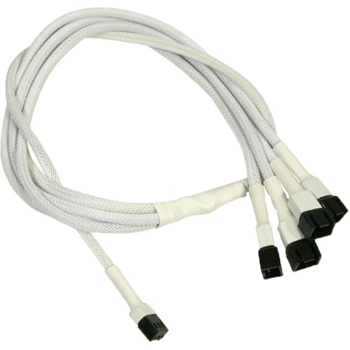 Разветвитель 3-pin - 4x 3-pin Nanoxia White (NX34A60W)