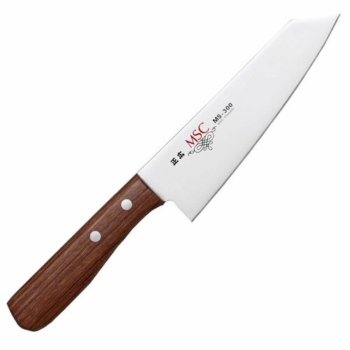 Нож кухонный Бунка 160мм, нерж. сталь MBS-26, рук. Pakkawood - MASAHIRO MSC MS-300