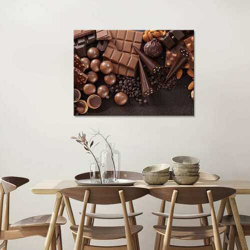 Картина/Картина на холсте для интерьера/Картина на стену/Картина для кухни/ - Шоколадное ассорти 50х70