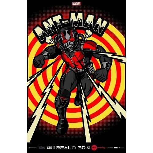 Плакат, постер на бумаге Человек-муравей (Ant-Man), Пейтон Рид. Размер 21 х 30 см