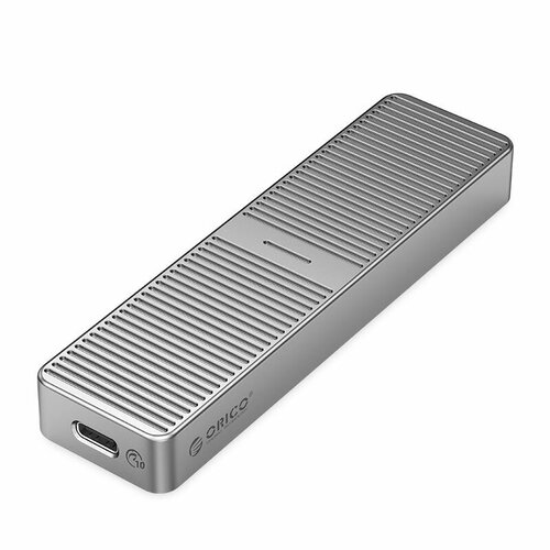 Корпус для SSD, M.2 NVMe, USB3.1 Gen2 Type-C, (10 Гбит/с), Orico M222C3-G2, серый (ORICO-M222C3-G2-GY-BP)