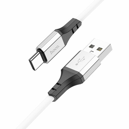 Кабель USB HOCO X86 USB - Type-C, 3A, 1 м, белый