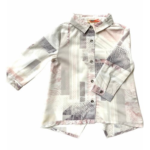 Рубашка River Island, размер 68, белый, розовый