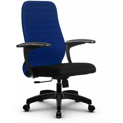 Компьютерное офисное кресло mетта SU-СU160-10, PL, Светло-синее/Черное