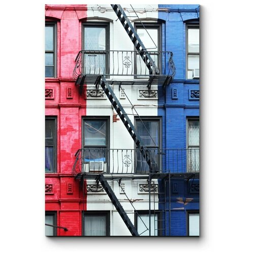 Модульная картина Здание и лестница в Нью-Йорке20x30