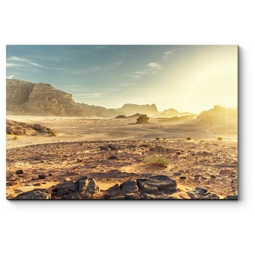 Модульная картина Освещенная солнцем пустыня 70x47