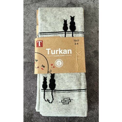 Колготки Turkan, размер 104/116, серый