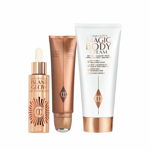 Charlotte Tilbury Набор декоративной косметики All-over Sun-Kissed Glow Trio (Tan to Deep)