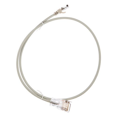 Hyperline Патч-корд PC-110-RJ45-4P-C5e-1M-LSZH-GY Патч-корд 110 тип - RJ-45, 4 пары, Cat.5e, LSZH, 1 м, серый