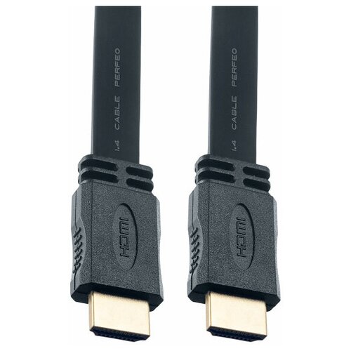 Кабель соединительный HDMI Am-Am Perfeo, плоский, ver.1.4, 3.0m