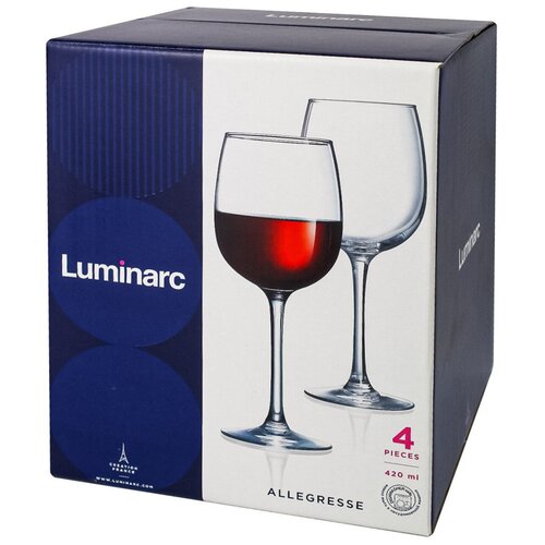 Бокалы для вина LUMINARC Allegresse 4шт, 420мл