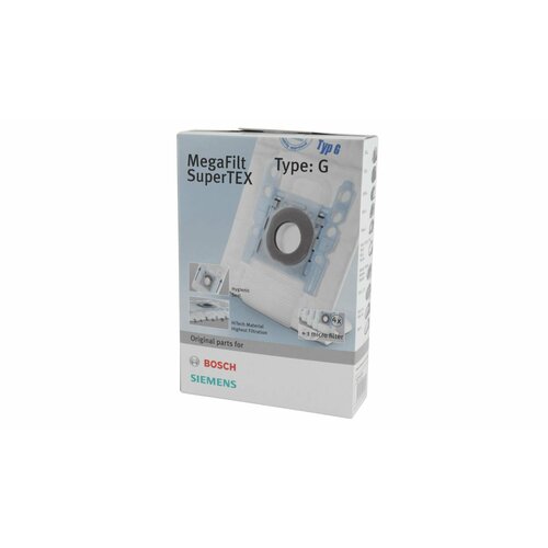 Набор мешков (4шт/комплект+1 фильтр) Type G для пылесосов Bosch, Siemens 00468383