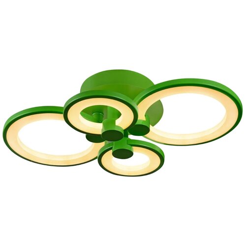 Люстра iLedex Ring A001/4 Green, 56 Вт, кол-во ламп: 4 шт., цвет: зеленый