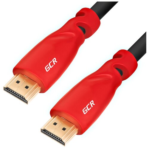 Кабель GCR HDMI - HDMI (GCR-HM3), 0.5 м, 1 шт., красный