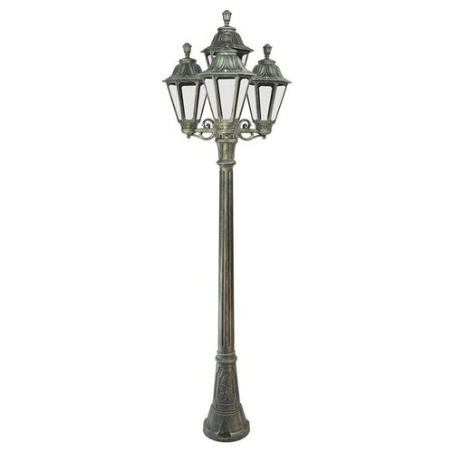 Fumagalli Уличный светильник Rut E26.158.S31.BXF1R, E27, 240 Вт, лампы: 4 шт., цвет арматуры: бронзовый, цвет плафона бесцветный