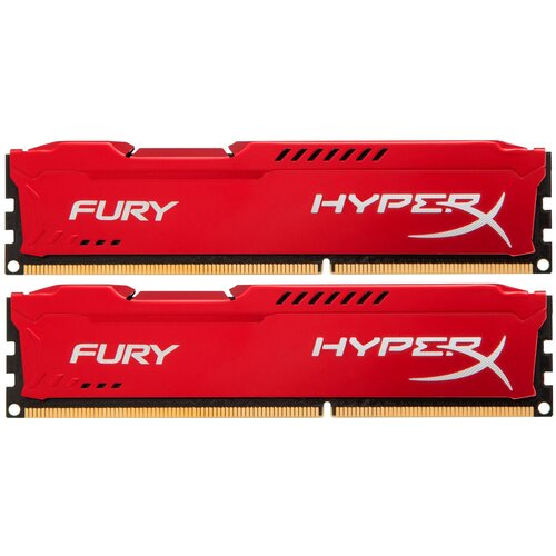 Оперативная память HyperX Fury 8 ГБ (4 ГБ x 2 шт.) DDR 1600 МГц DIMM CL10 HX316C10FRK2/8