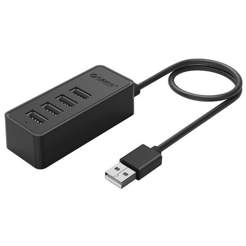 USB-концентратор  ORICO W5P-U2, разъемов: 4, черный