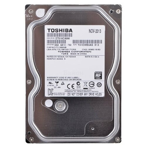 Жесткий диск Toshiba 500 ГБ DT01ACA050