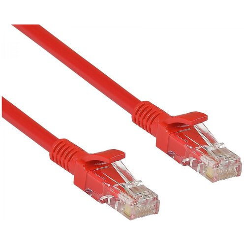 Патч-корд ExeGate UTP-RJ45-RJ45-C5e-PVC-CCA, 1.5 м, красный