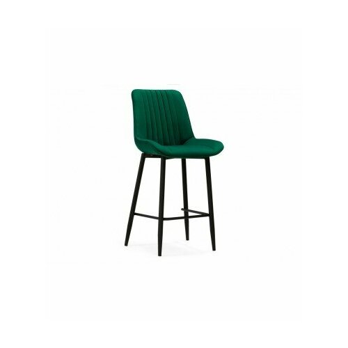 Полубарный стул Седа велюр зеленый / черный 511172