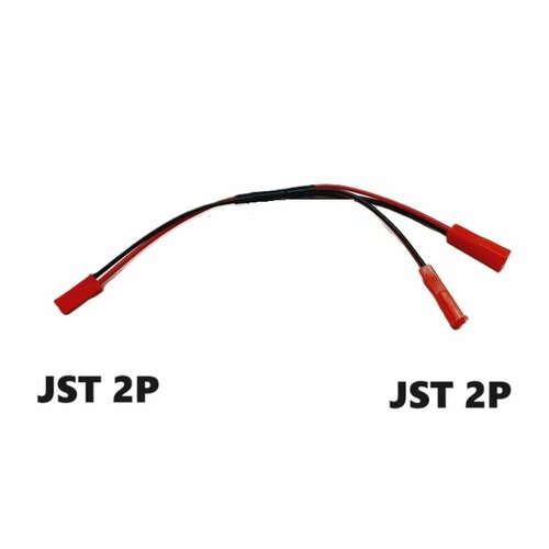 Переходник Y-разветвитель JST 2P 2pin SM-2p (папа / папа) 66 разъем Y-кабель провод JST-2P Wire адаптер штекер шнур запчасти аккумулятор батарея