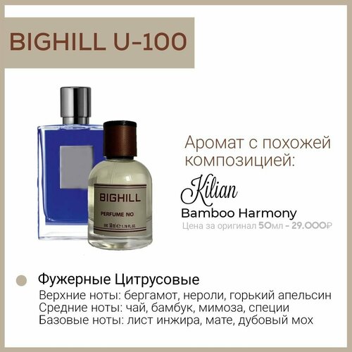 Премиальный селективный парфюм Bighill U-100 (Bamboo Harmony Kilian)