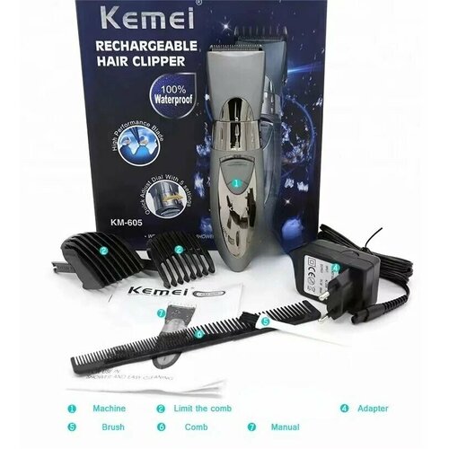 Машинка для стрижки волос kemei KM-605