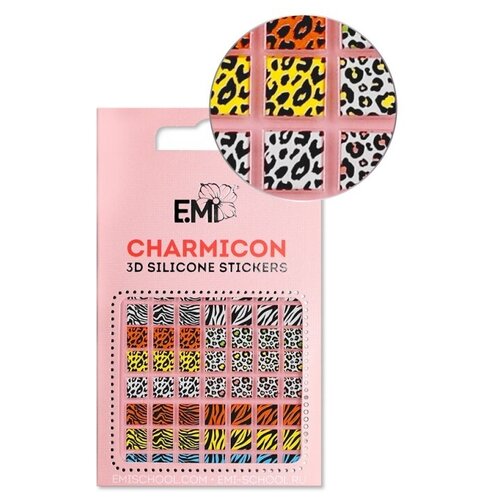 Наклейки E.Mi Charmicon 3D зебра №130 разноцветный