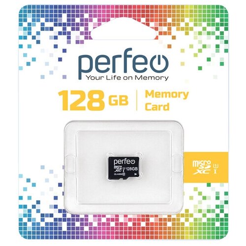 Карта памяти Perfeo microSDXC 128GB (Cl10) UHS-1 без адаптера